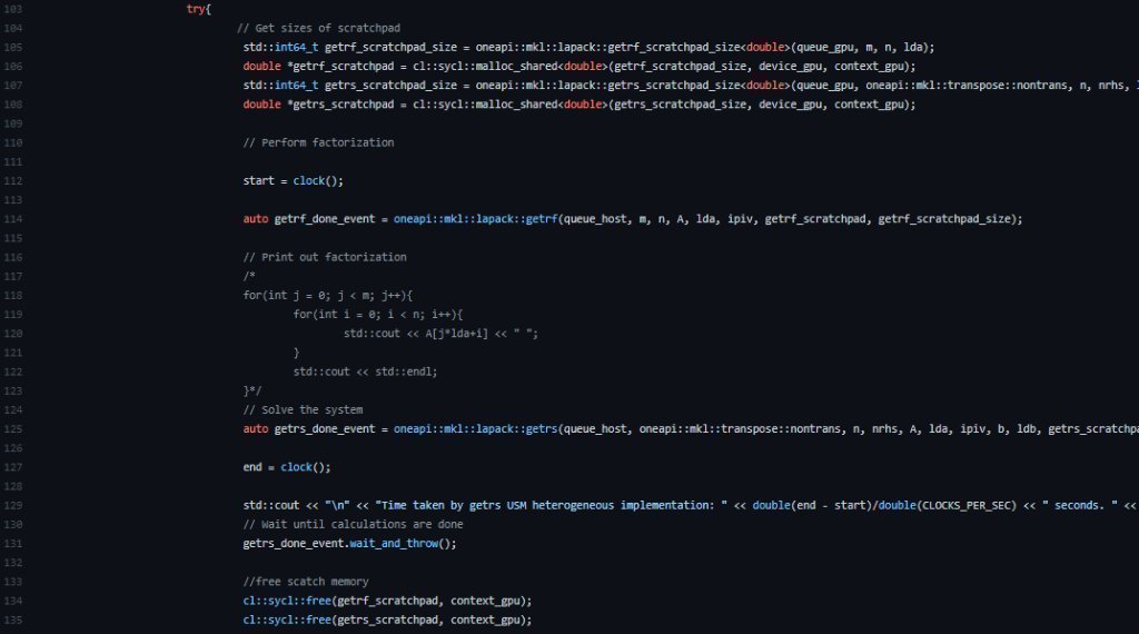 Homogeneous And Heterogeneous Implementations Of A Tridiagonal Solver On Intel® Xeon® E 2176g
