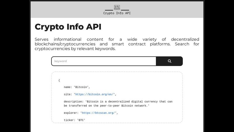 Crypto Info Api Intel Devmesh Rahul Karda 11 30 2022