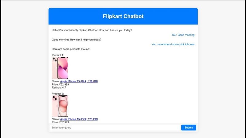 Flipkart Chatbot | Intel DevMesh | Pratiksha Cauvery K P, 03/27/2024